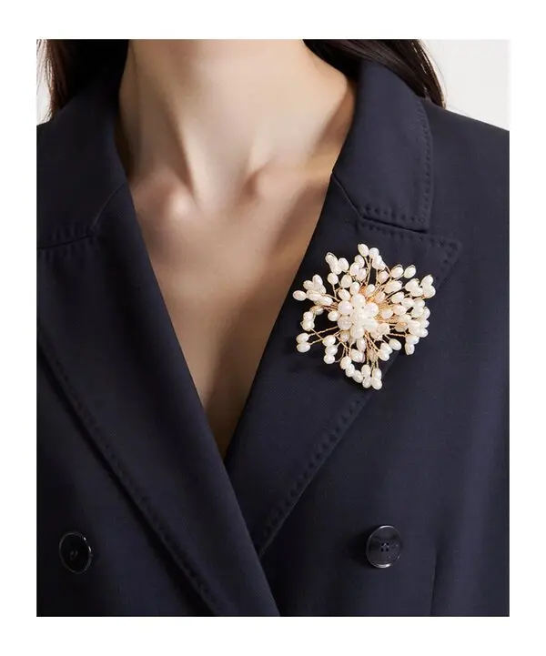 Marella Double-breasted Blazer With Notched Lapel