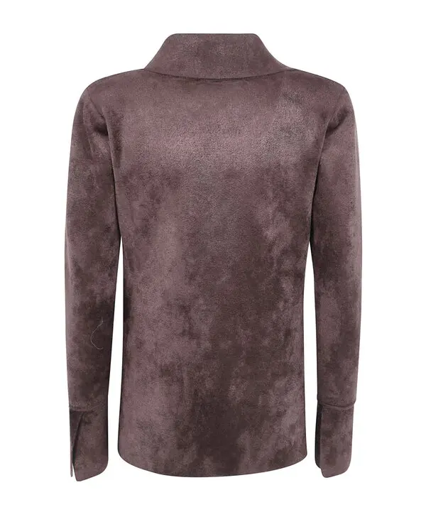 D.exterior Single-breasted Long-sleeve Blazer