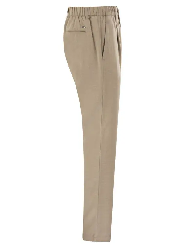 Herno Elastic-waist Casual Trousers