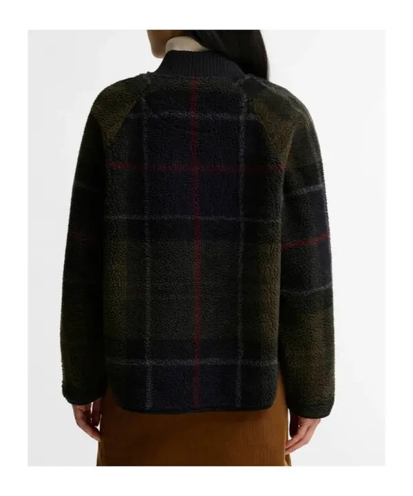 Barbour Kirklees Checked Fleece Jacket - Classic Shadow Tartan
