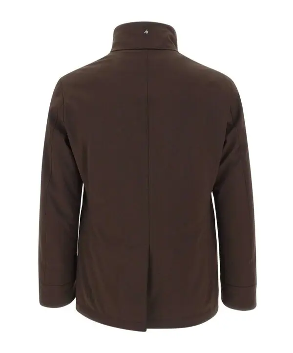 MONTECORE Quilted Bib Double-breasted Coat