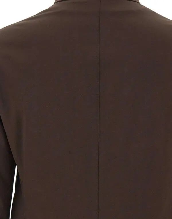 MONTECORE Quilted Bib Double-breasted Coat
