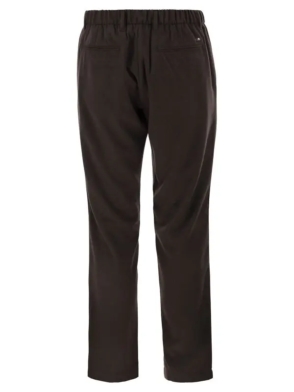 Herno Elastic-waist Casual Trousers