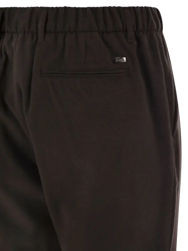 Herno Elastic-waist Casual Trousers
