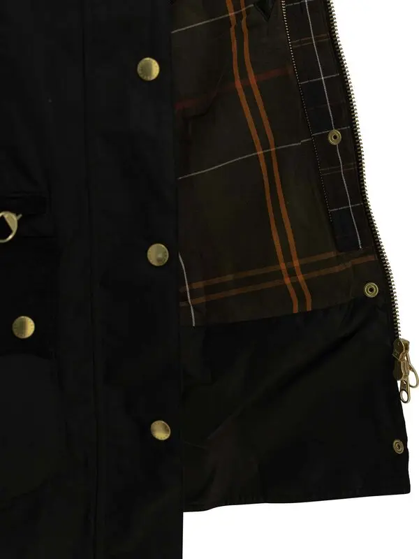Barbour Beaufort Waxed Cotton Jacket - Black