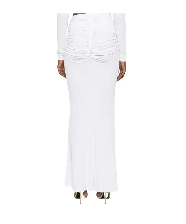 Elisabetta Franchi Logo-plaque Ruched Maxi Skirt