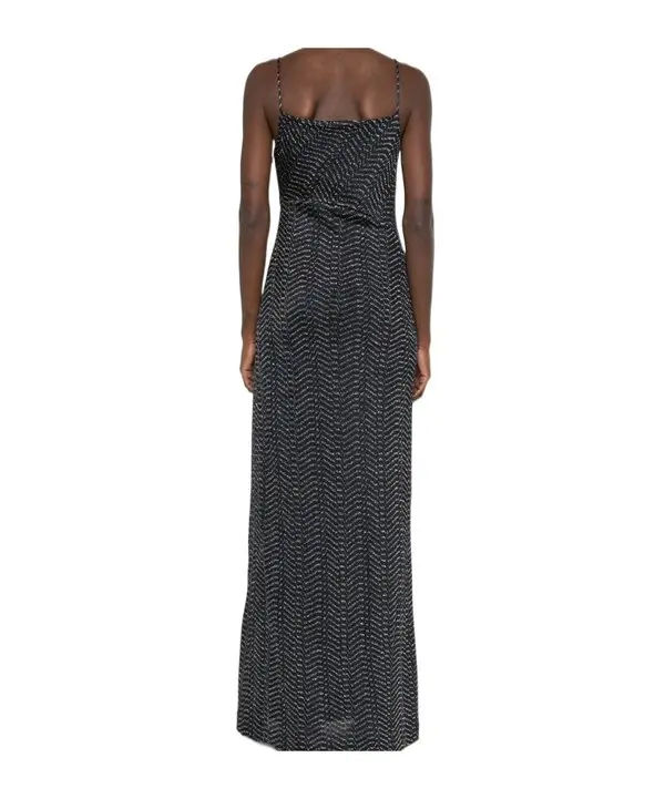 Missoni Zigzag-knit Cowl-neck Maxi Dress