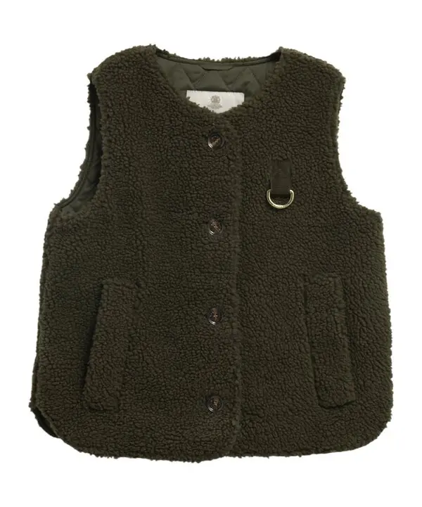 Barbour Fleece Vest - Olive Green