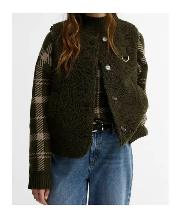 Barbour Fleece Vest - Olive Green