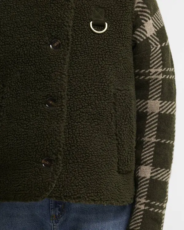 Barbour Fleece Vest - Olive Green
