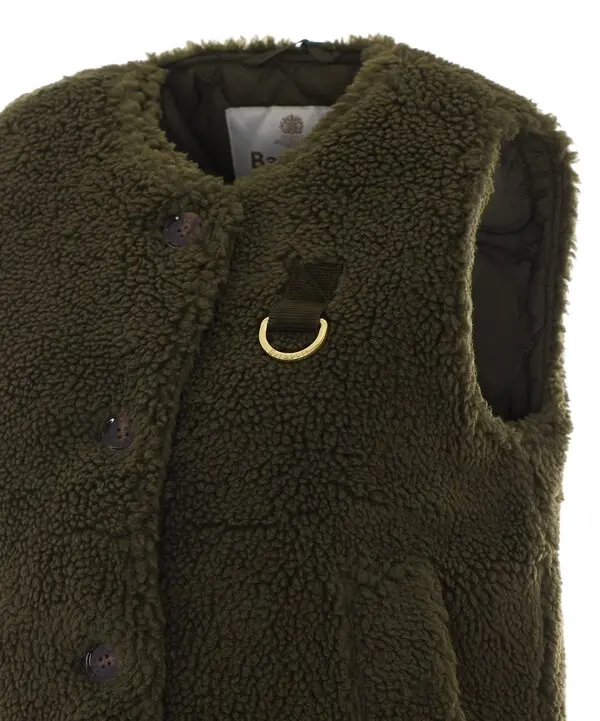 Barbour Bowes Fleece Gilet - Olive Green