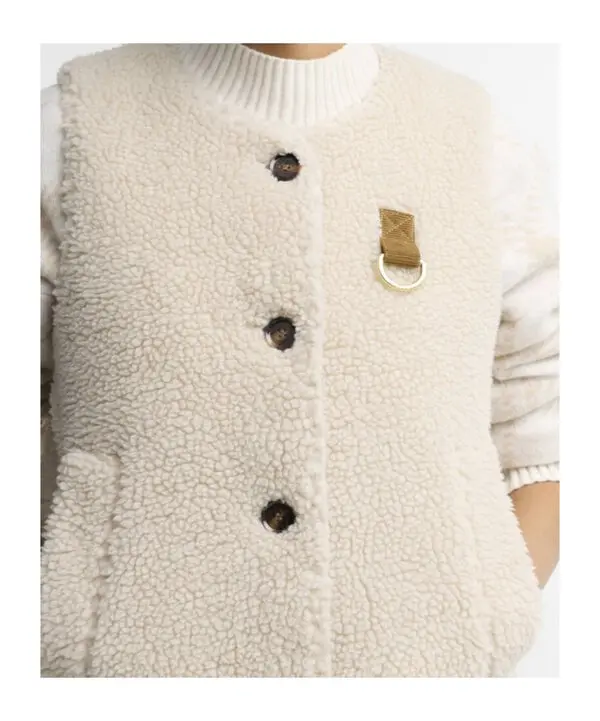 Barbour Fleece Vest - Off White