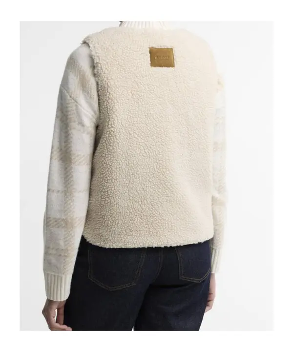 Barbour Fleece Vest - Off White