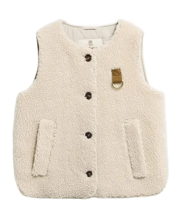 Barbour Bowes Fleece Gilet - Off White