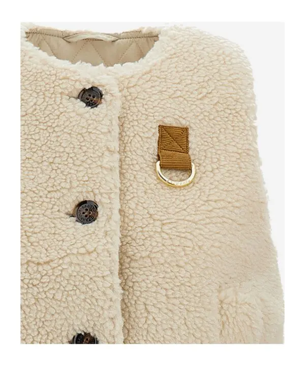 Barbour Bowes Fleece Gilet - Off White