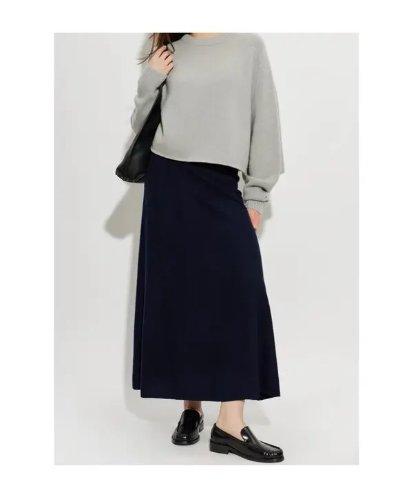 LISA YANG Torie Knitted Midi Skirt