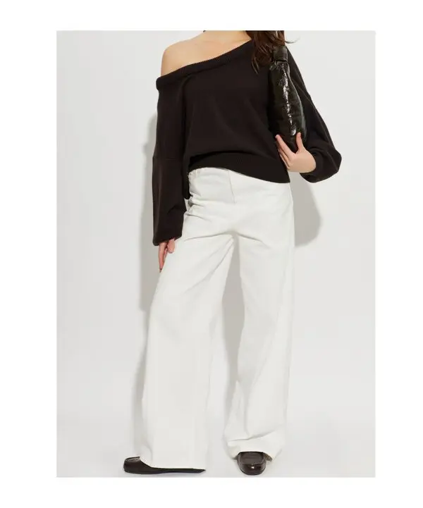 LISA YANG Doria Scoop-neck Knitted Sweater