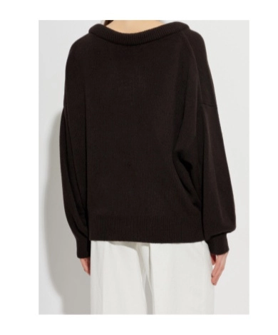 LISA YANG Doria Scoop-neck Knitted Sweater