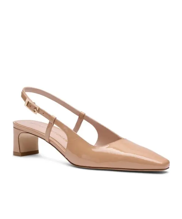 STUART WEITZMAN Baby Babette Slingback Pumps - Adobe