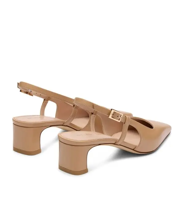 STUART WEITZMAN Baby Babette Slingback Pumps - Adobe