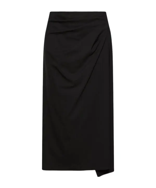 Marella Draped Skirt - Black