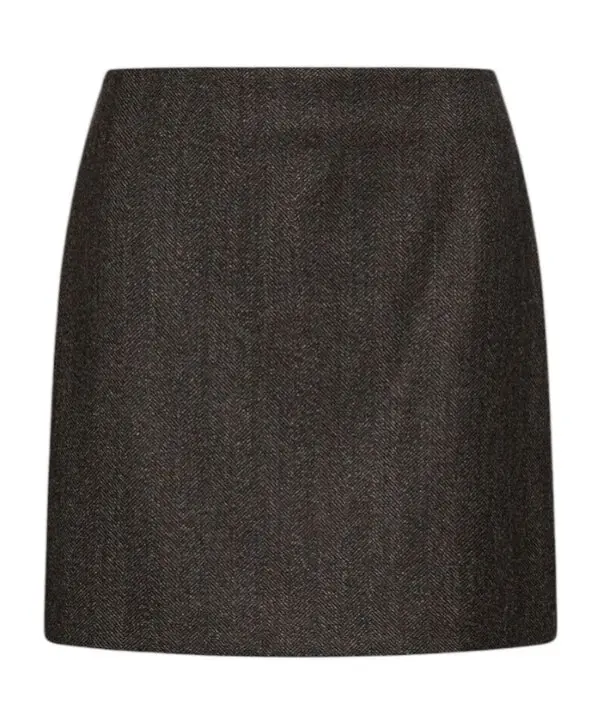 Marella Straight-cut Wool Blend Skirt