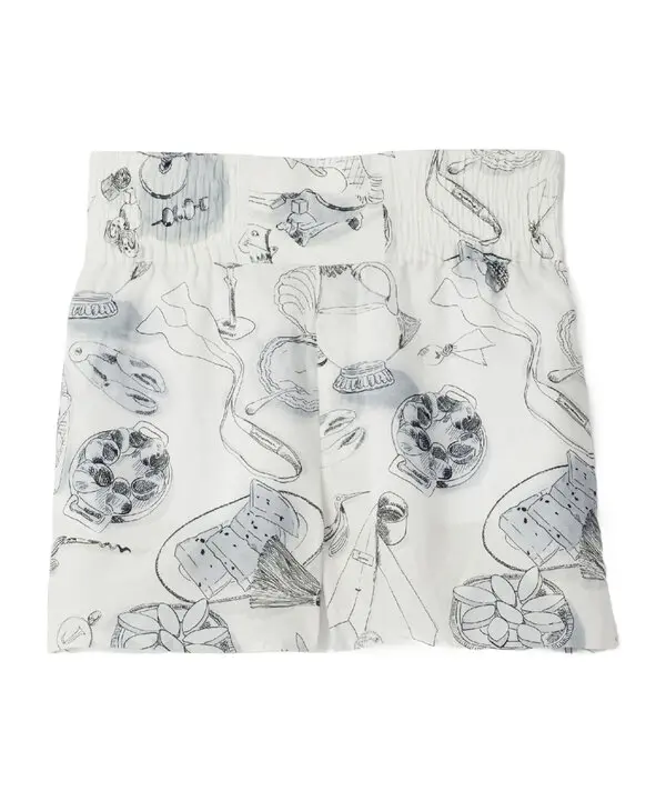 Jacquemus High-waisted Graphic Print Shorts