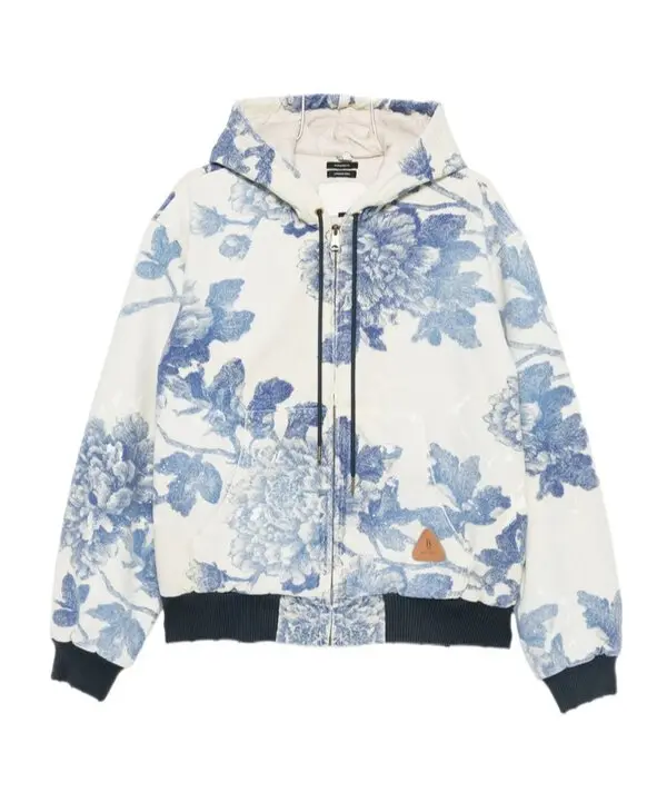 R13 Printed Drawstring Casual Jacket