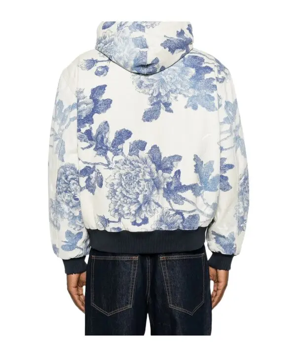 R13 Printed Drawstring Casual Jacket