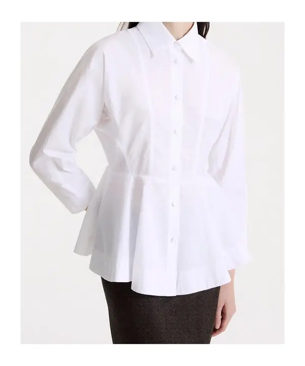 Marella Long-sleeve Button-up Shirt With Kimono Sleeves