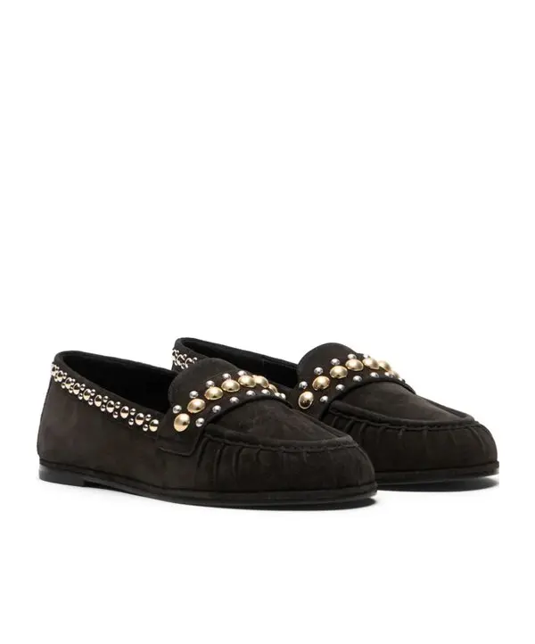 STUART WEITZMAN Perry Studded Loafers - Shadow