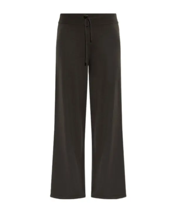 LISA YANG Sofi Drawstring Knitted Trousers - Brown