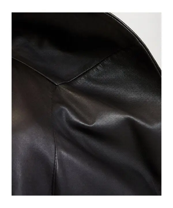 Marella Button-front Leather Jacket
