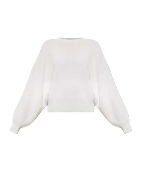 LISA YANG Veira Balloon-sleeve Knitted Sweater - Cream
