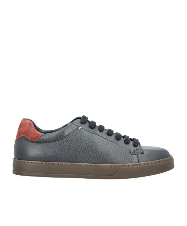 DOUCAL'S Round Toe Lace-up Sneakers