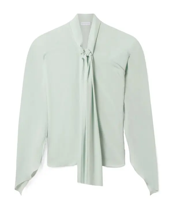 Stella McCartney Tie-neck Silk Shirt