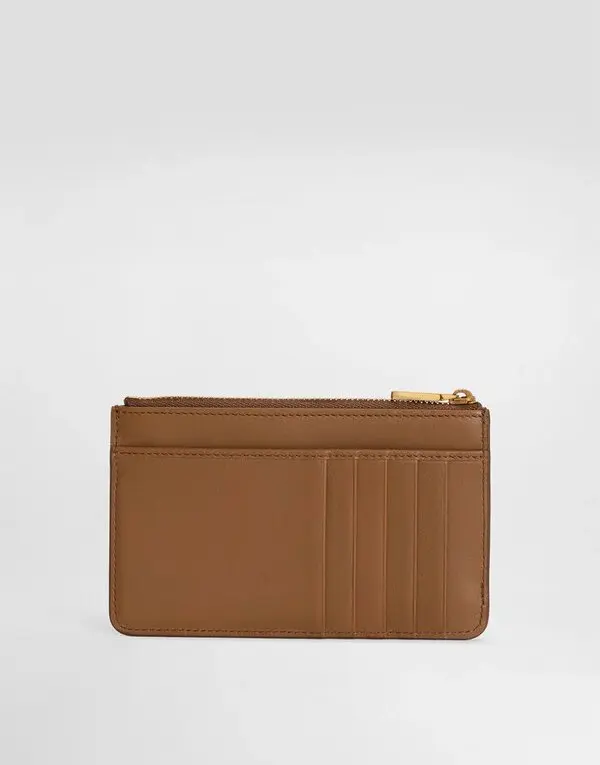 Dolce & Gabbana Calfskin Card Holder With Dg Logo