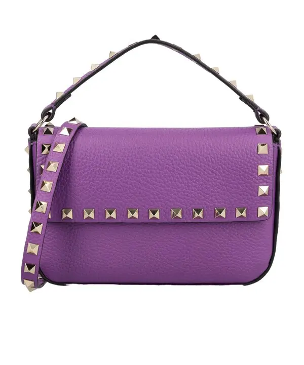Valentino Garavani Studded Shoulder Bag - Purple