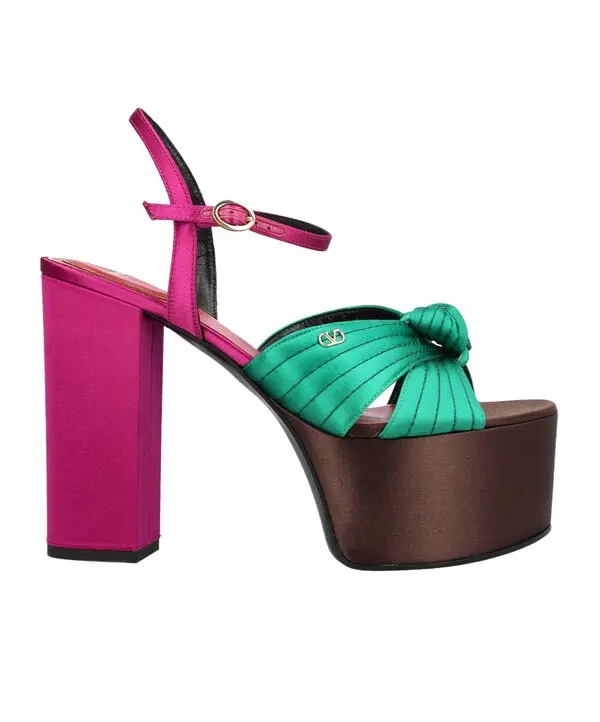 Valentino Garavani Logo High-heeled Platform Sandals