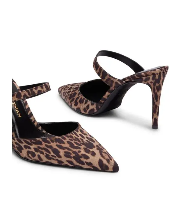 STUART WEITZMAN Power Mule 85 Print Stiletto Heels