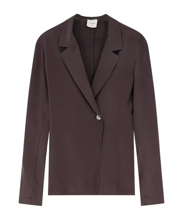 ALYSI Single-breasted Silk Blazer