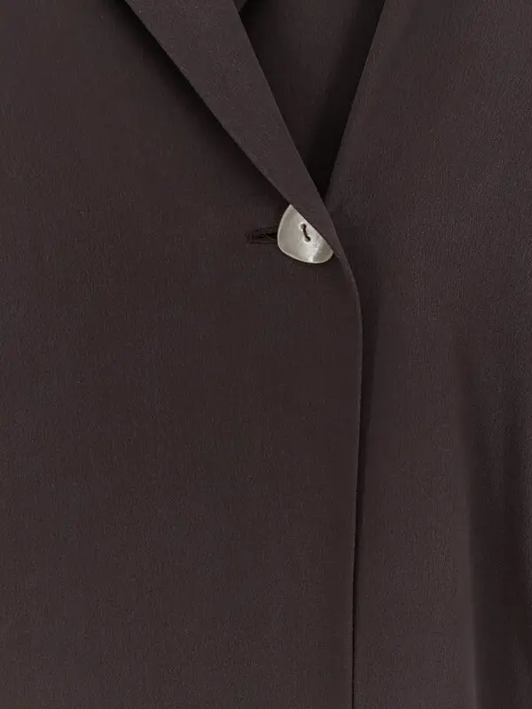 ALYSI Single-breasted Silk Blazer