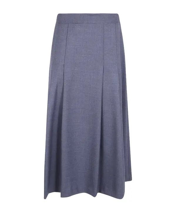 Antonelli Firenze Side-zip Pleated Hem Skirt