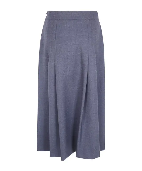 Antonelli Firenze Side-zip Pleated Hem Skirt