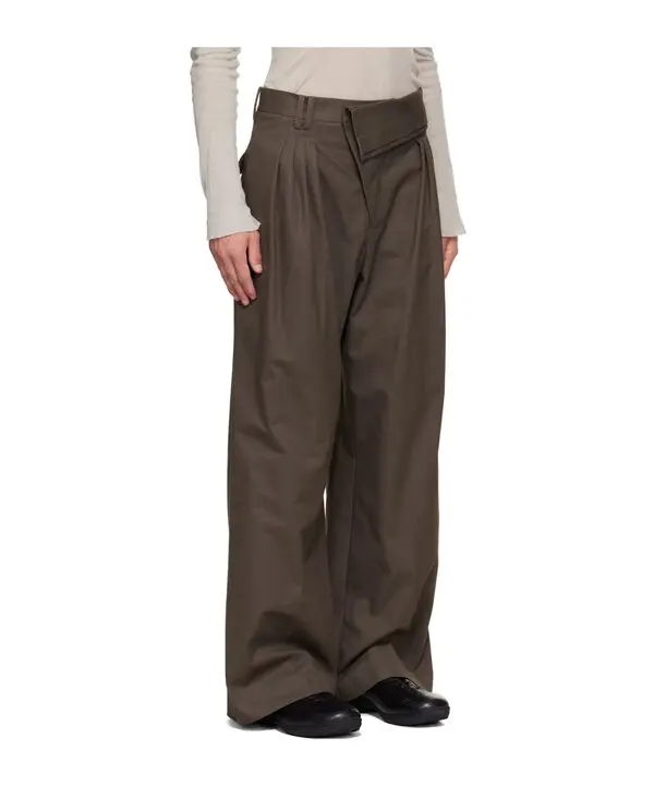 KIKO KOSTADINOV Fold-over Waist Casual Trousers