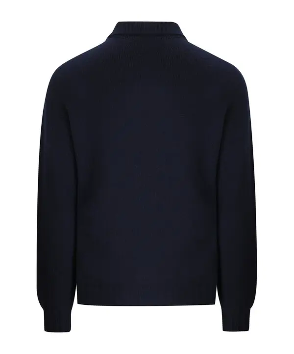 Tagliatore Long-sleeve Knitted Polo Shirt
