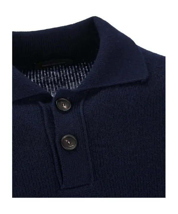 Tagliatore Long-sleeve Knitted Polo Shirt