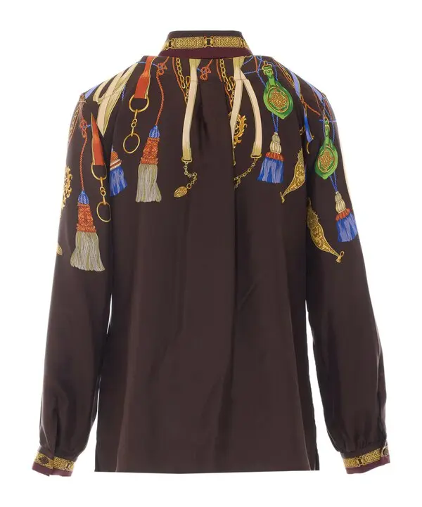 Etro Tassel-print Silk Shirt