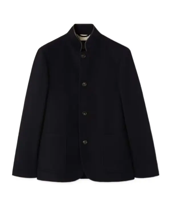 Loro Piana Spagna Jacket With Leather Trim