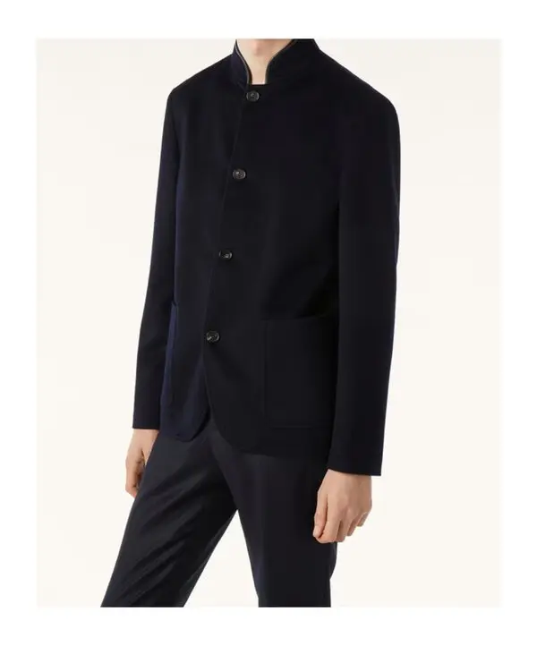 Loro Piana Spagna Jacket With Leather Trim